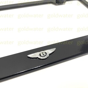 3D Bentley Wing Logo Emblem Badge Black Powder Coated Metal Steel ...