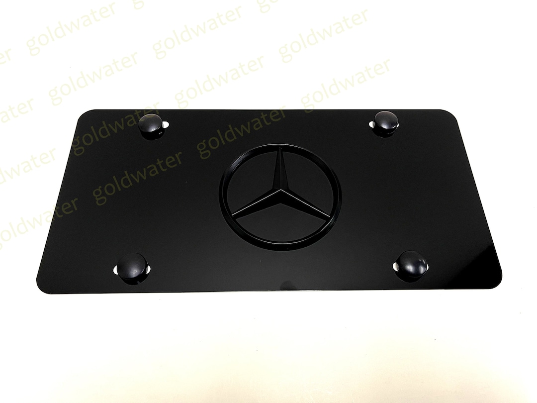 3D (black) Mercedesbenz STAR Logo Emblem Badge Black Aluminum Metal ...