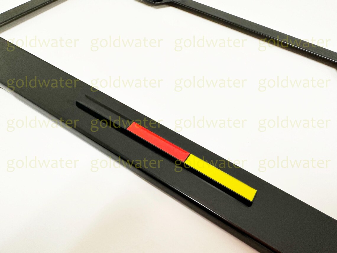 3D German Flag Color Stripes Emblem Black Powder Coated Metal Steel ...