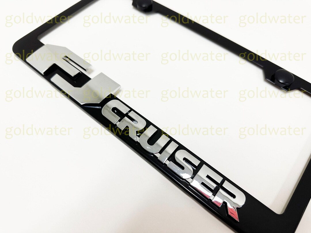 3D FJ Cruiser Emblem Badge Black Powder Coated Metal Steel License ...