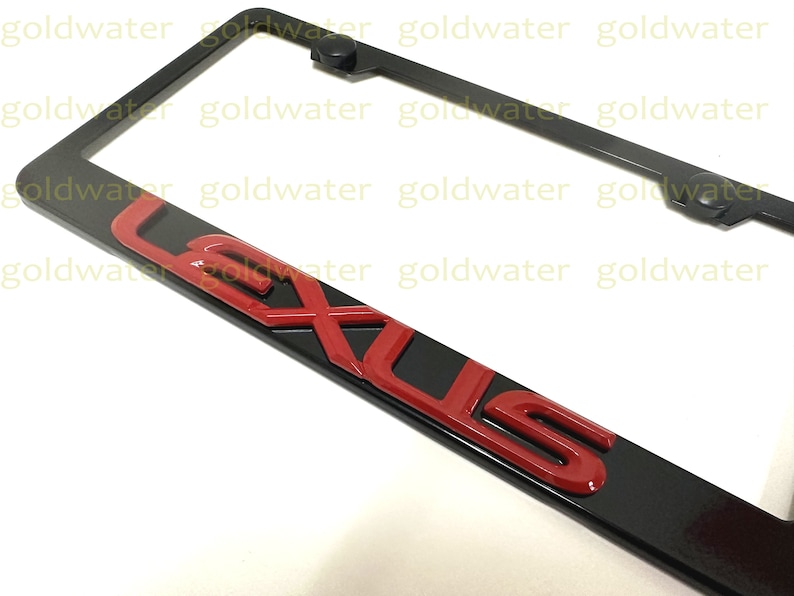 3D red Lexus Emblem Badge Black Powder Coated Metal Steel - Etsy