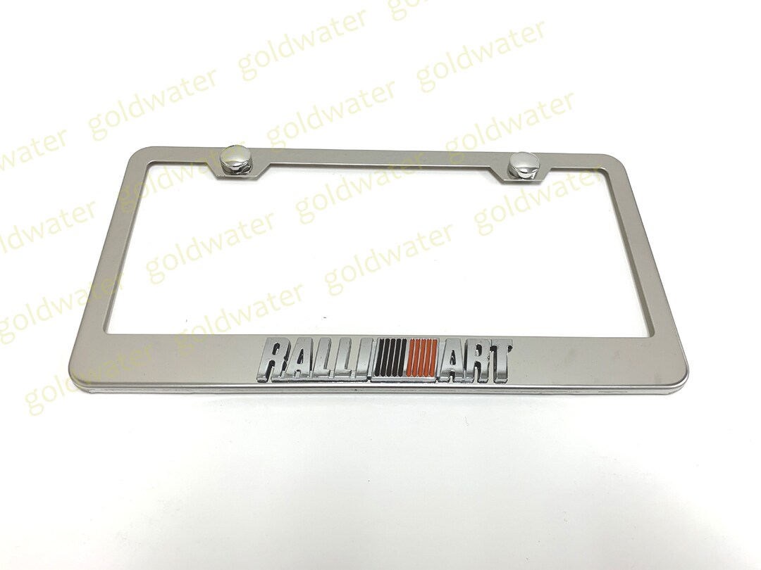 3D Ralliart Badge Emblem Stainless Steel Chrome Metal License Plate ...