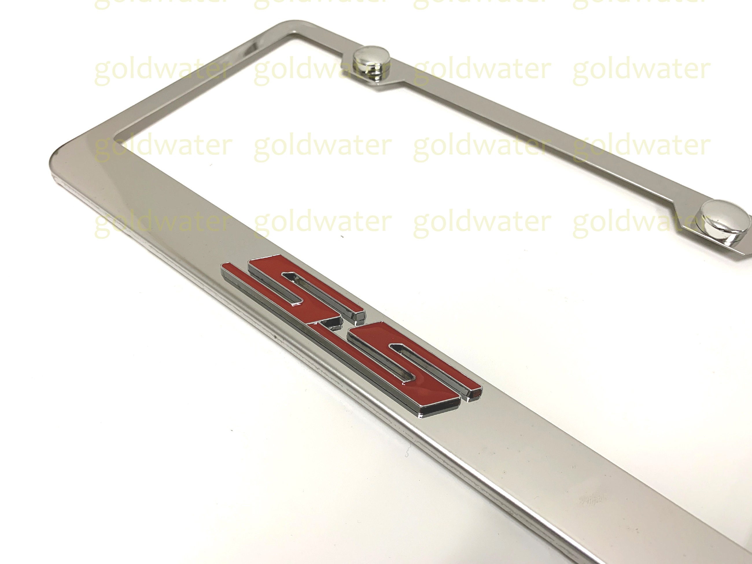 3D red SS Logo Badge Emblem Stainless Steel Chrome Metal | Etsy