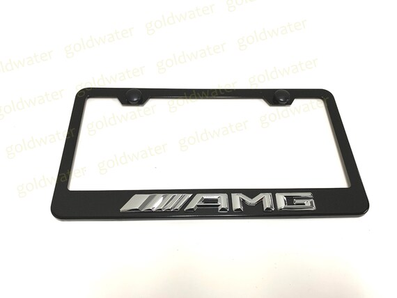 3D ///AMG Emblem Black Powder Coated Metal Steel License Plate | Etsy