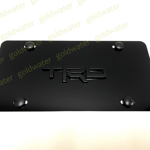3D black TRD Emblem Badge Black Aluminum Metal Vanity Front - Etsy