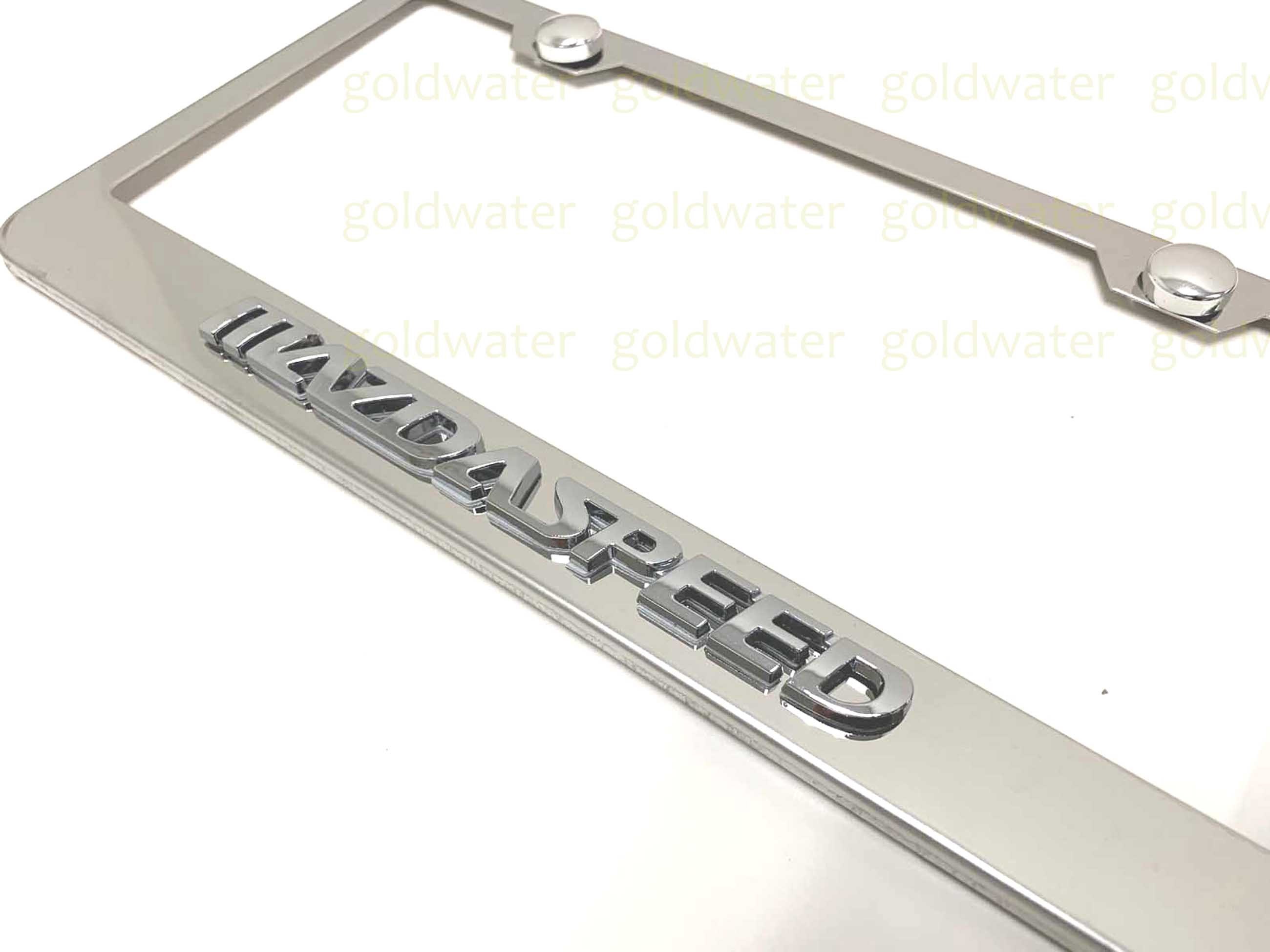 3D Mazdaspeed Badge Emblem Stainless Steel Chrome Metal License Plate ...