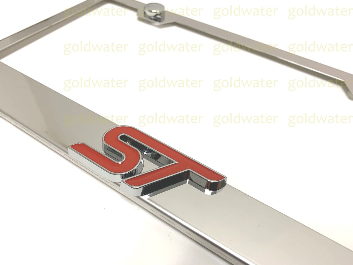 3D ST Badge Emblem Stainless Steel Chrome Metal License Plate - Etsy