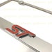 3D ST Badge Emblem Stainless Steel Chrome Metal License Plate Frame ...