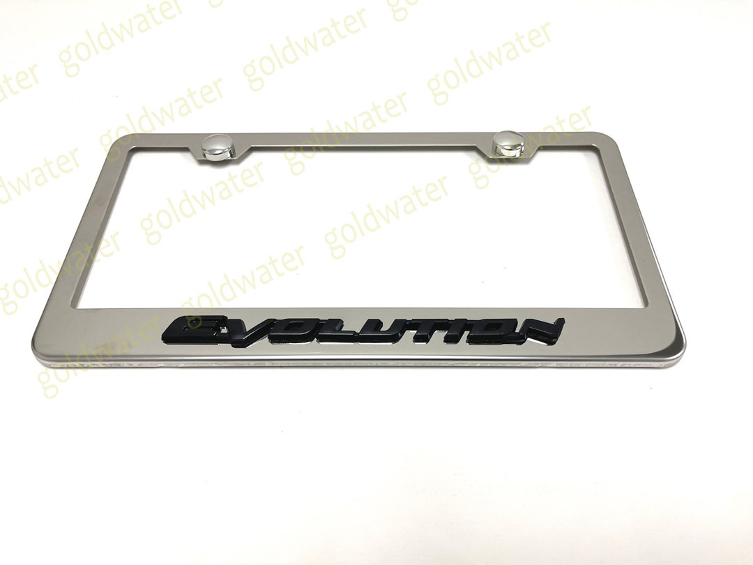 3D (black) Evolution Emblem Badge Stainless Steel Chrome Silver Metal ...