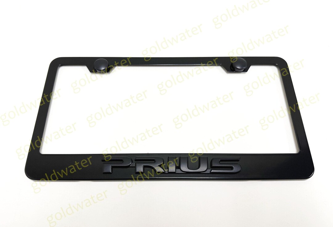 3D (black) Prius Emblem Badge Black Powder Coated Metal Steel License ...