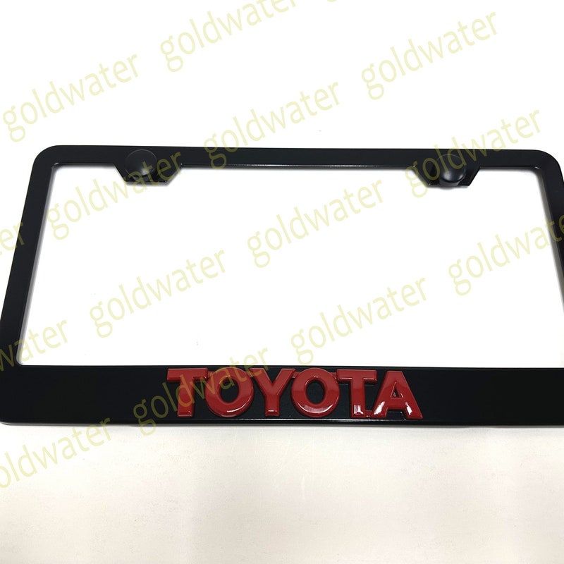 Black Toyota License Plate Frame - Etsy