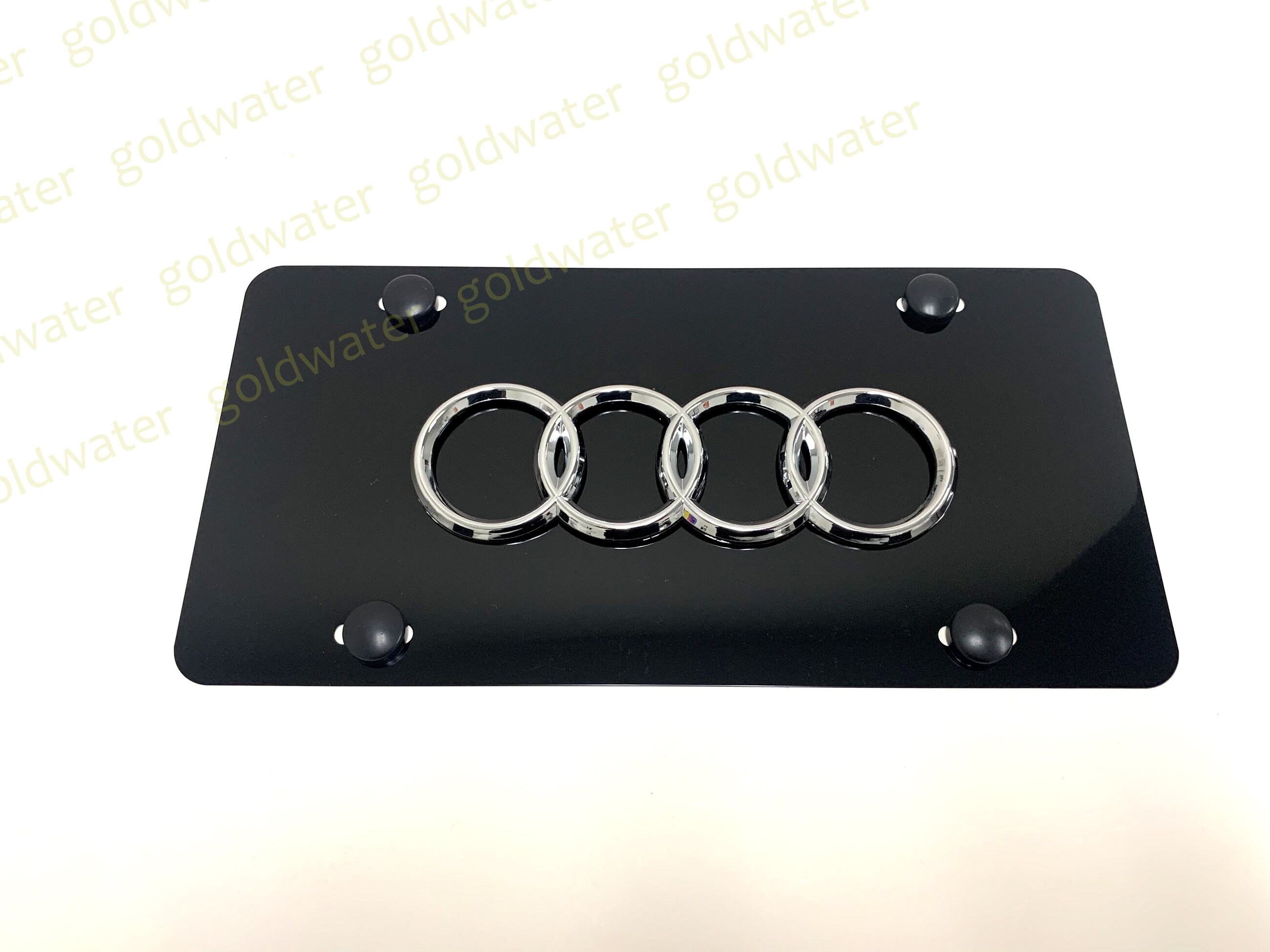 License Plates Car Parts & Accessories 4 RING LOGO Emblem Badge Black ...