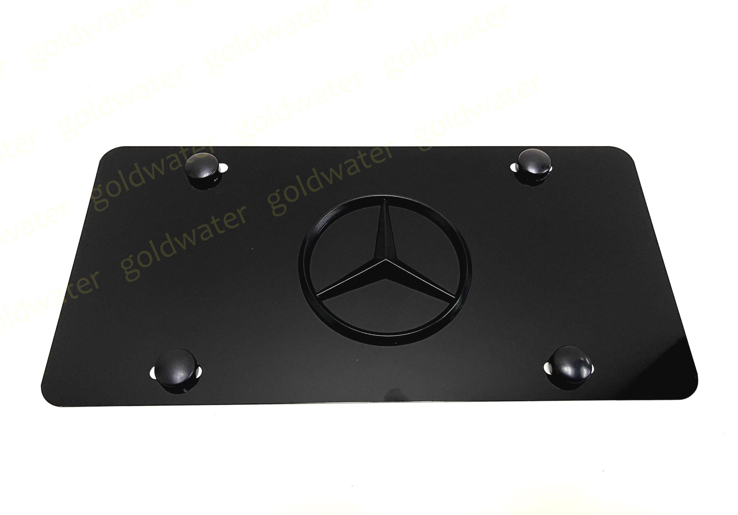 3D (black) Mercedesbenz STAR Logo Emblem Badge Black Aluminum Metal ...