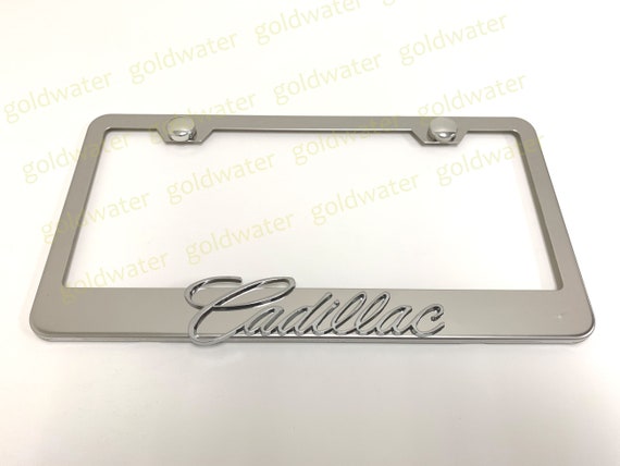 3D Cadillac Script Emblem Stainless Steel Chrome Metal License - Etsy