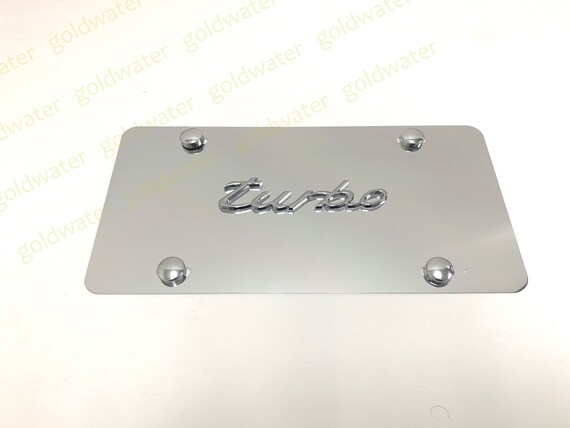 3D TURBO Emblem Badge Silver Aluminum Chrome Mirrored Metal | Etsy