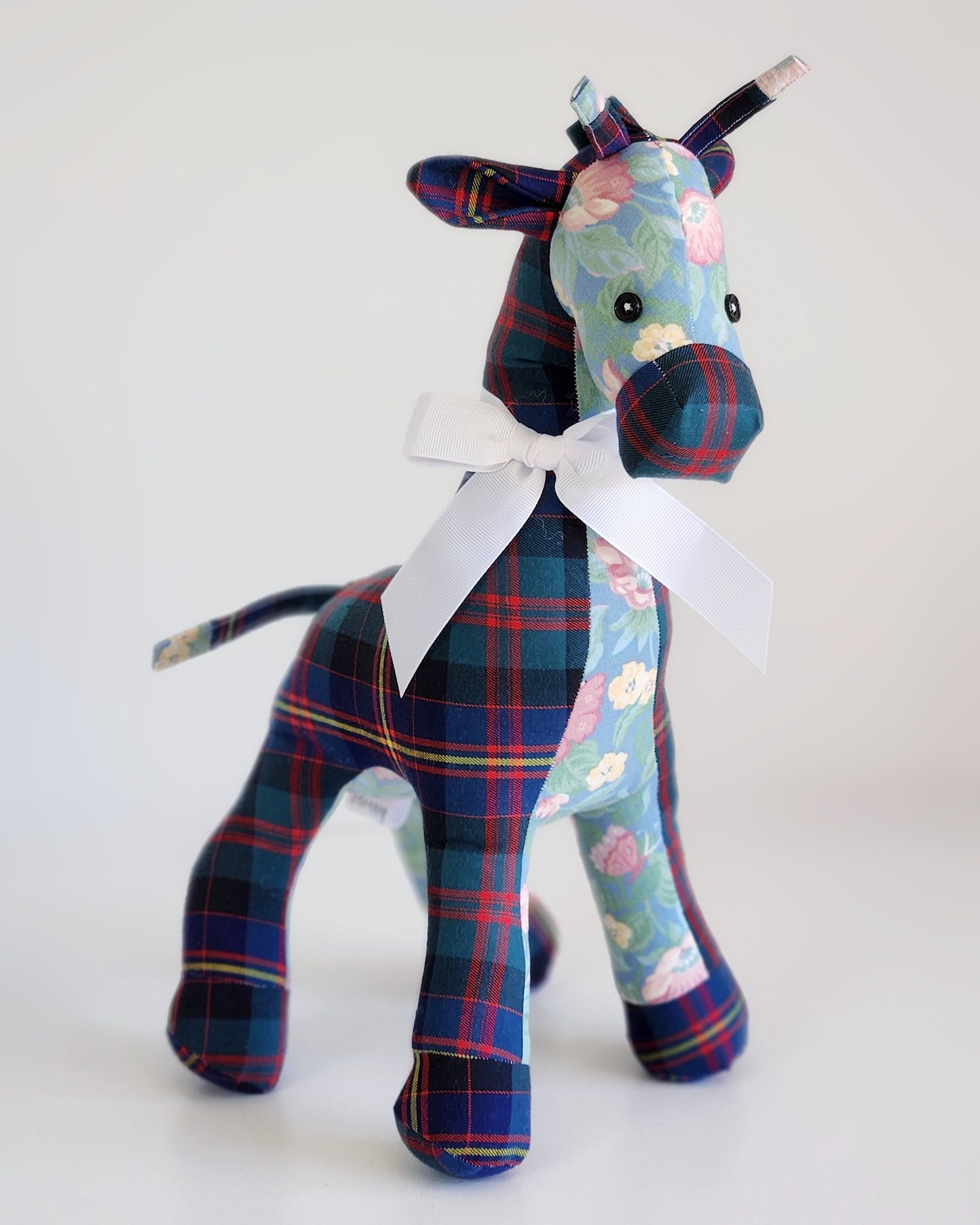 Giraffe Memory Bear, Handmade Keepsake Stuffed Animal - Etsy