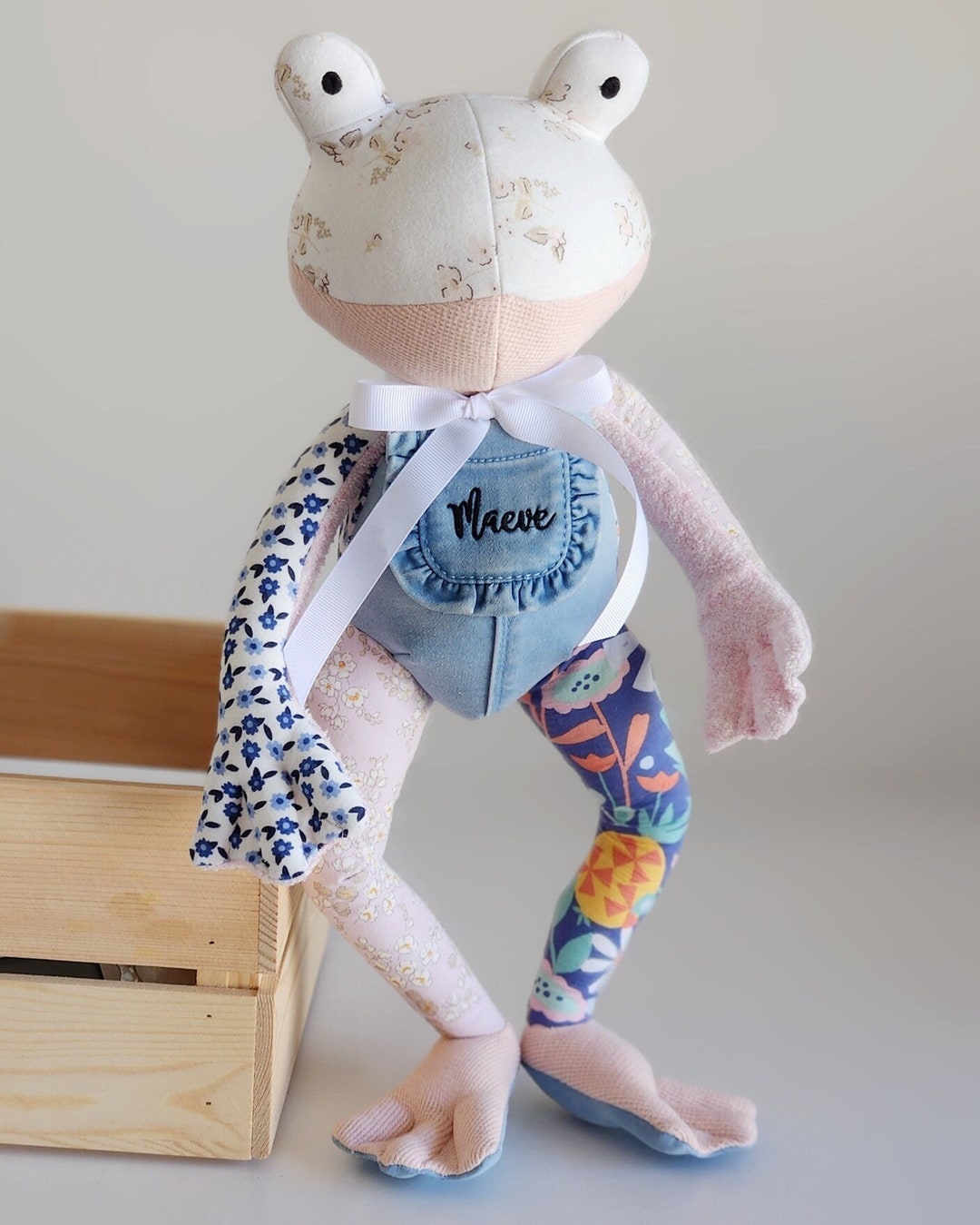 Frog Memory Bear, Keepsake Teddy, Stuffed Teddy Keepsake, Keepsake Bear ...