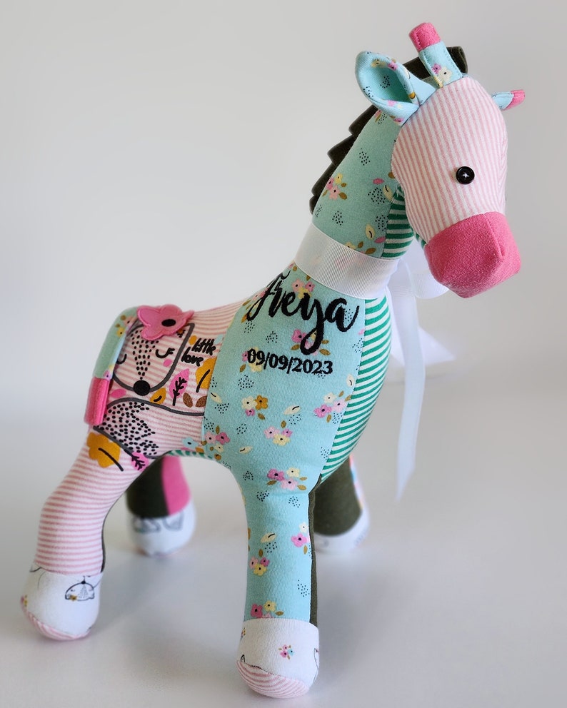 Giraffe Memory Bear, Handmade Keepsake Stuffed Animal - Etsy