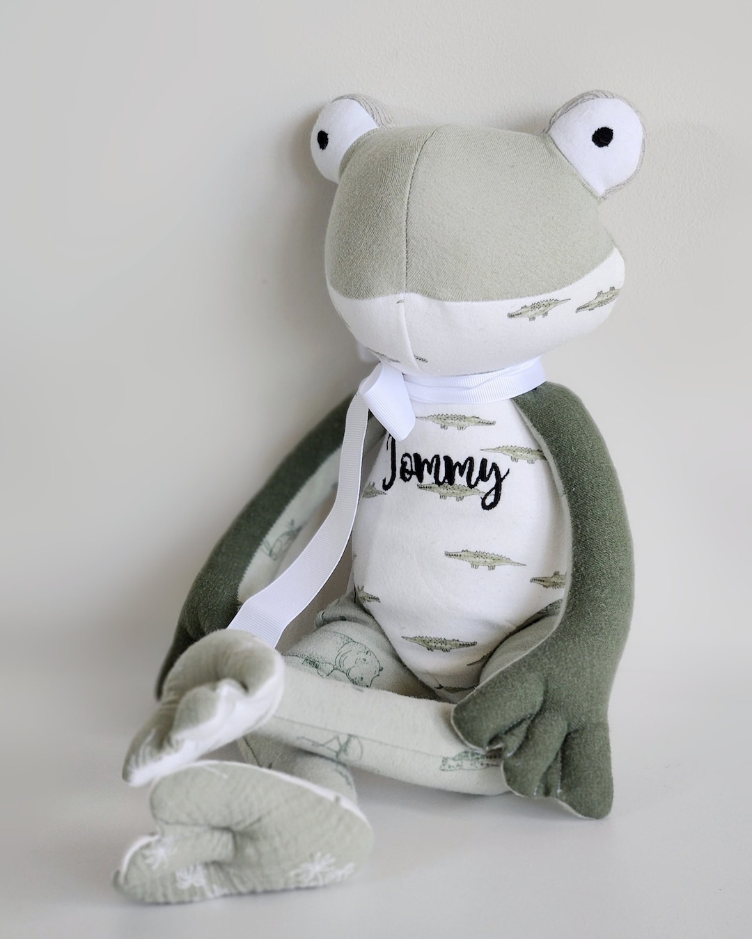 Frog Memory Bear, Keepsake Teddy, Stuffed Teddy Keepsake, Keepsake Bear ...