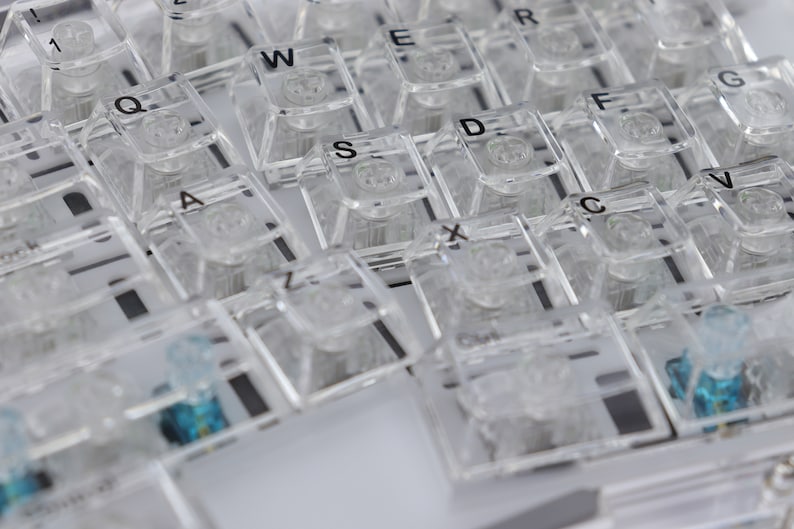 Clear Keycaps Blank Keycap Transparent Keycaps Backlit Keycaps - Etsy