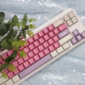 Lilac Keycaps Purple Keycaps Pink Keycaps PBT Keycap Cherry Keycap ...