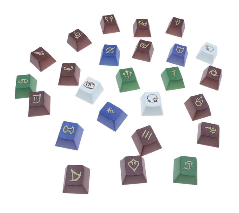 FFXIV Job Keycap Set: PBT Dyesub Gaming Keycaps - Etsy