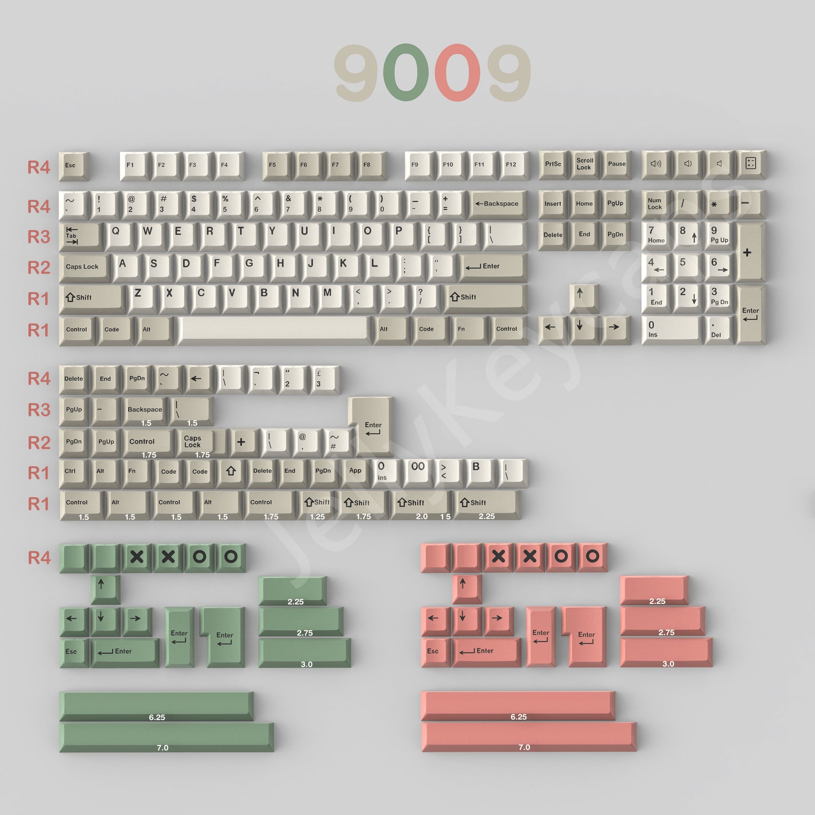 9009 Keycap Cherry Keycaps Vintage Keycaps ABS Keycaps 192key - Etsy