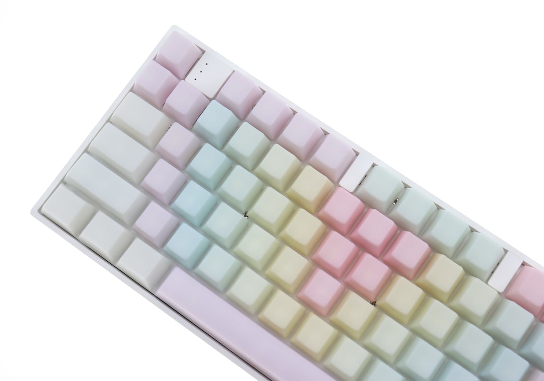 Jelly POM Keycaps Rainbow Keycaps Side Legends (114 Keycap Set ...