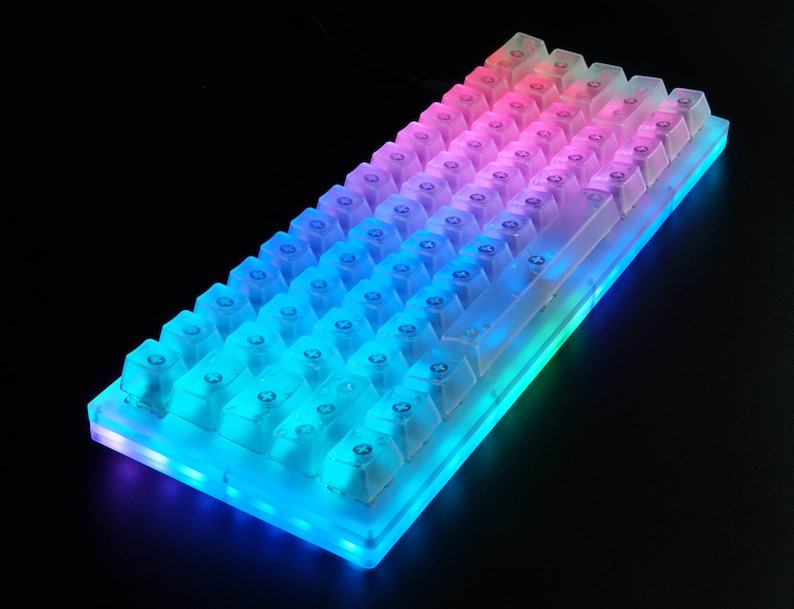 Clear Keycaps Blank Keycap Transparent Keycaps Backlit Keycaps 87 104 ...