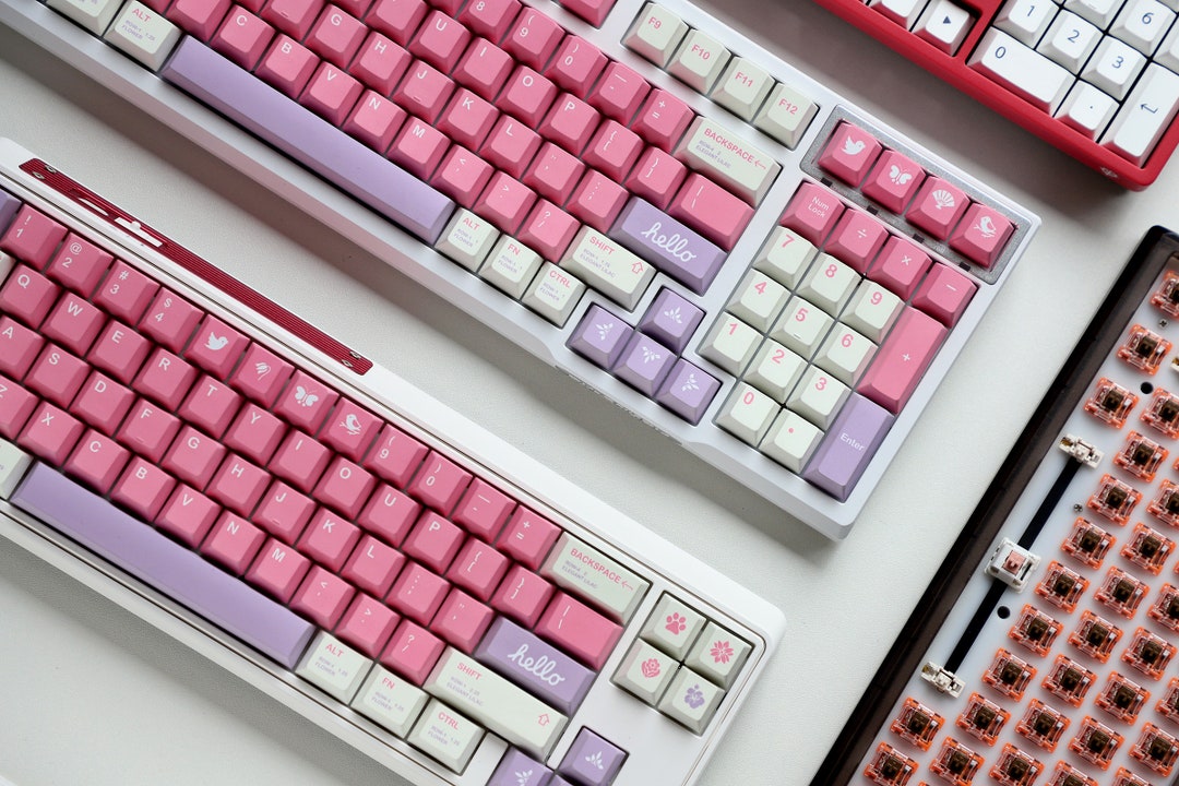 Lilac Keycaps Purple Keycaps Pink Keycaps PBT Keycap Cherry Keycap ...