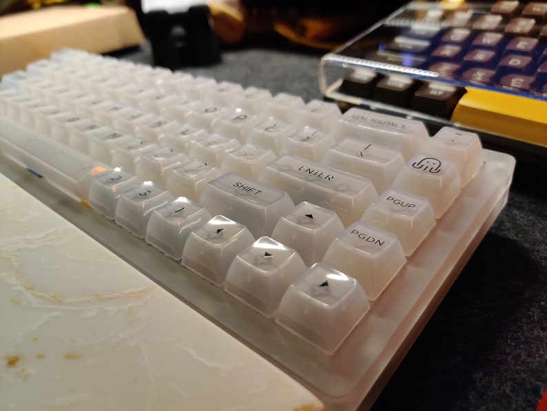 White Clear Keycap Backlight Keycap Transparent Keycap - Etsy