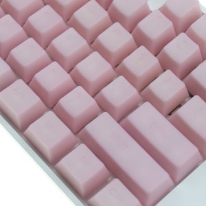 POM Jelly Keycaps Pink Keycaps Top Legends (114 Keycap Set) Keyboard ...
