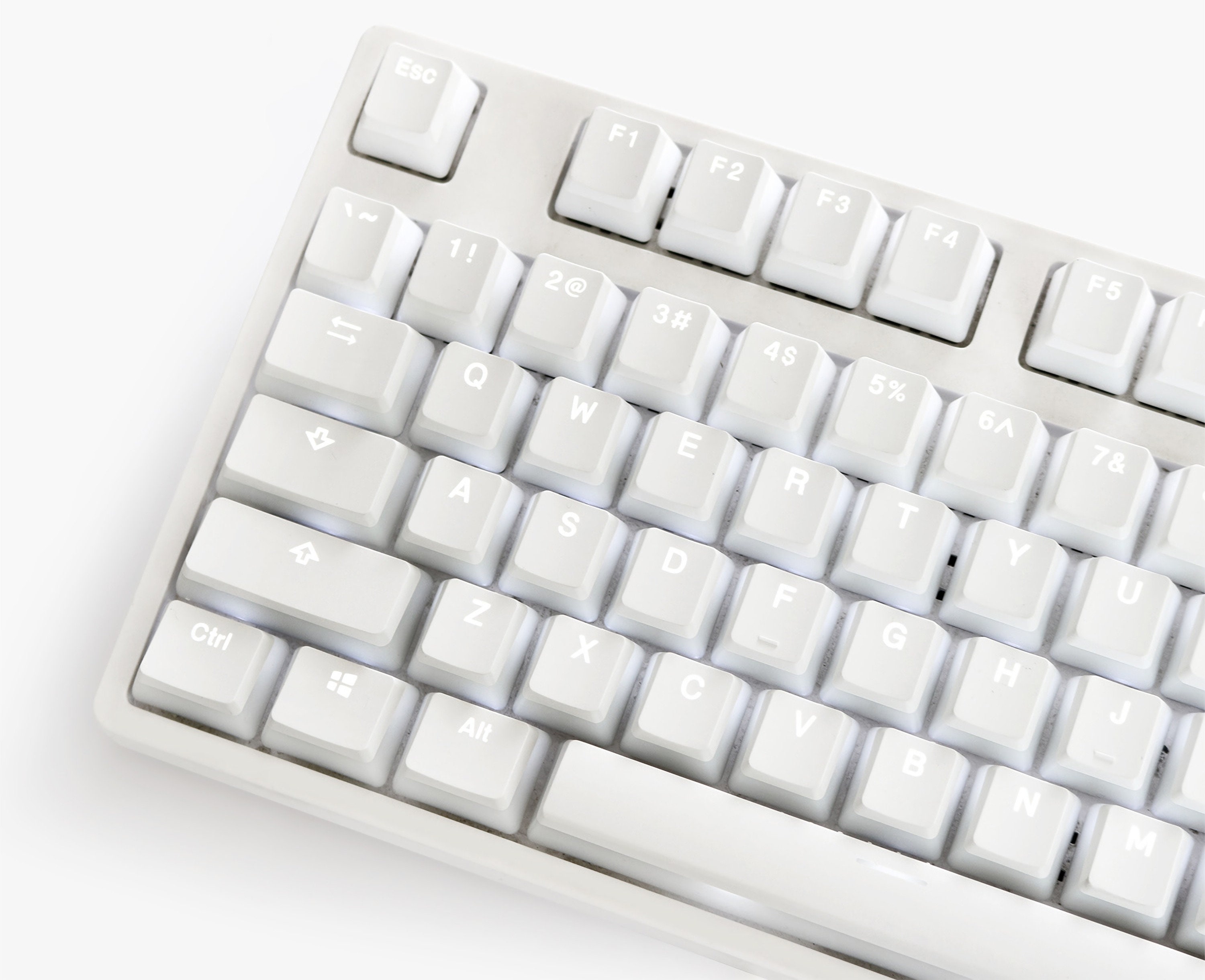 White backlit keycaps Two-color translucent keycaps PBT | Etsy