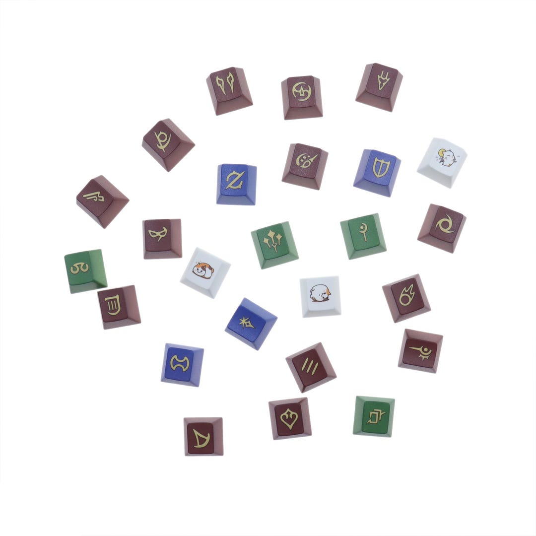 FFXIV Job Keycap Set: PBT Dyesub Gaming Keycaps - Etsy
