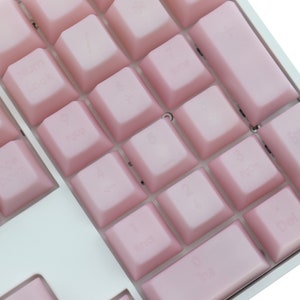 POM Jelly Keycaps Pink Keycaps Top Legends (114 Keycap Set) Keyboard ...