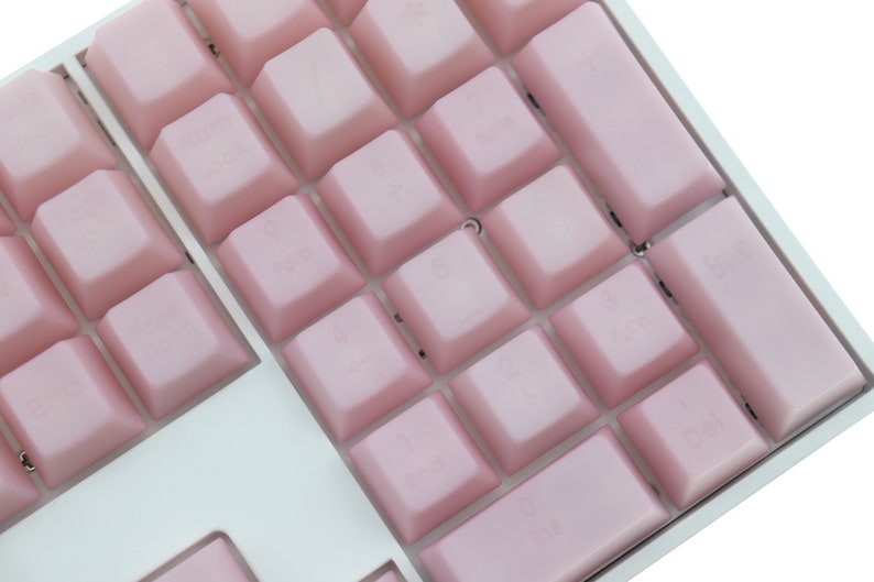 POM Jelly Keycaps Pink Keycaps Top Legends 114 Keycap Set - Etsy