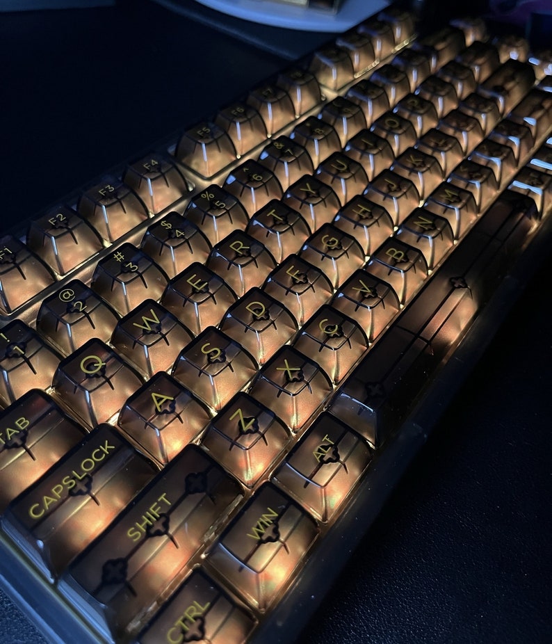 Black Clear Keycap Backlight Keycap Transparent Keycap - Etsy