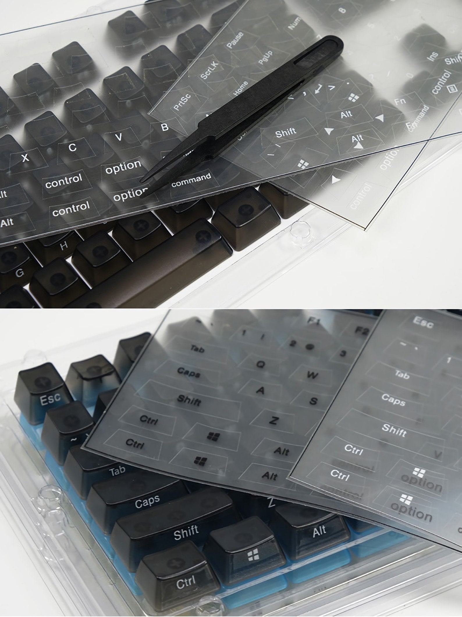 Clear Keycaps Blank Keycap Transparent Keycaps Backlit Keycaps - Etsy