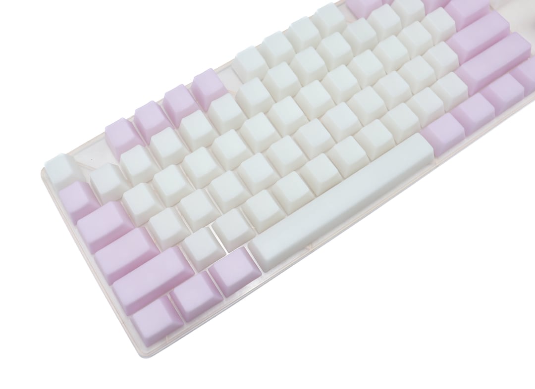 Jelly POM Keycaps Lavender Keycaps Blank Keycaps 114 Keycap Set ...