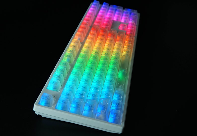 Clear Keycaps Blank Keycap Transparent Keycaps Backlit Keycaps - Etsy