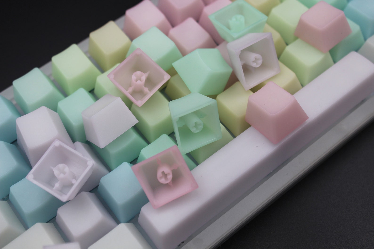 Jelly POM Keycaps Rainbow Keycaps Keyboard Keycap Pom Keycap - Etsy