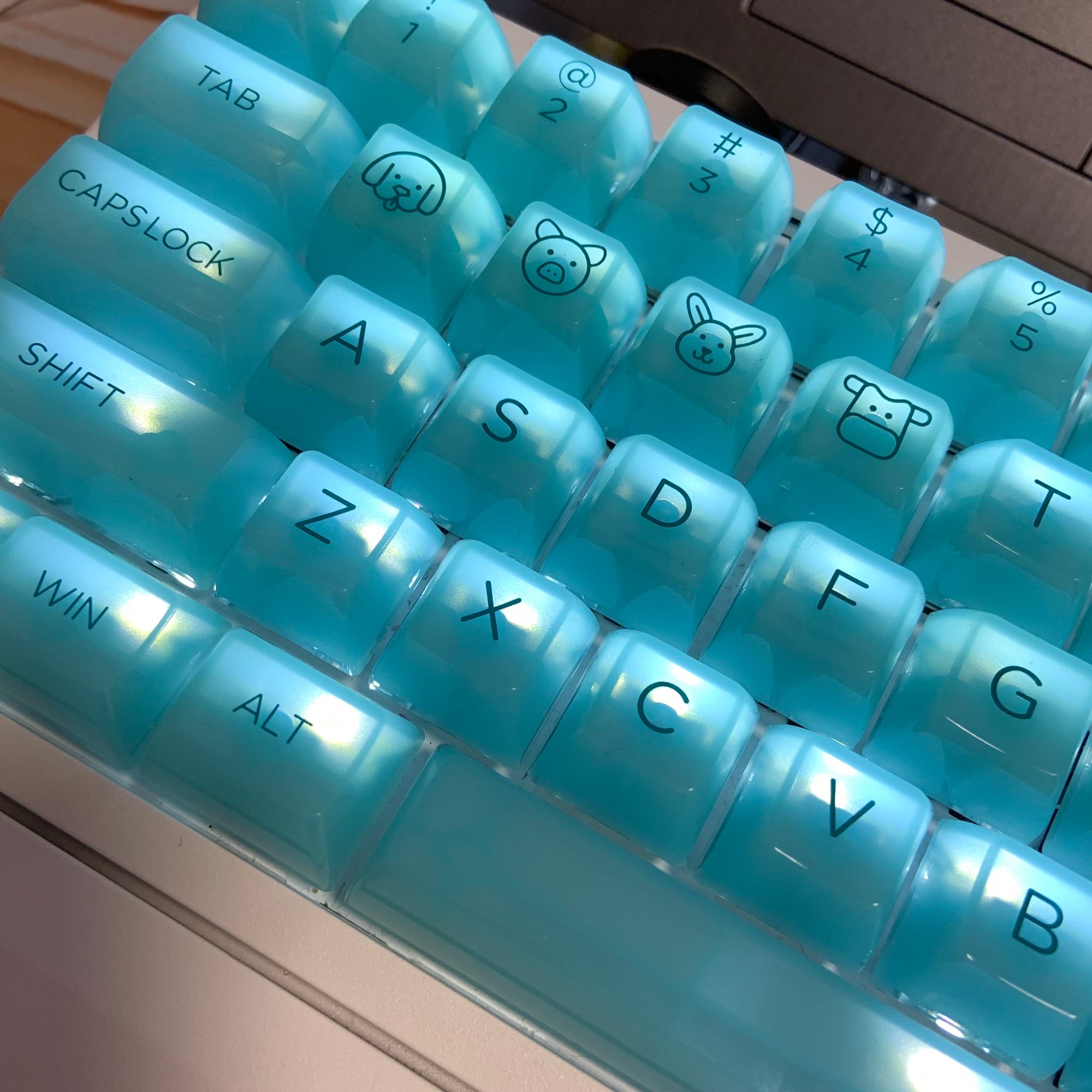 Green Clear Keycap Backlight Keycap Transparent Keycap - Etsy