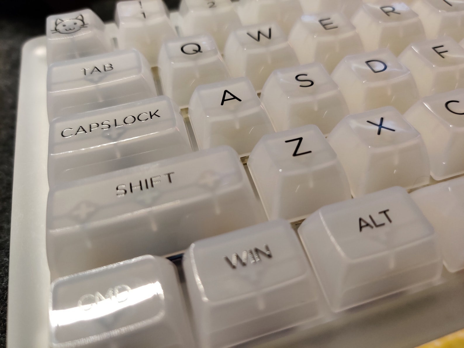 White Clear Keycap Backlight Keycap Transparent Keycap - Etsy