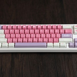 Lilac Keycaps Purple Keycaps Pink Keycaps PBT Keycap Cherry Keycap ...
