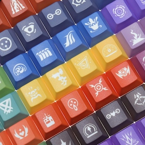 VALORANT Keycap Fade Skill Keycap Set Q/E/X/C Keycap PBT Keycap for ...