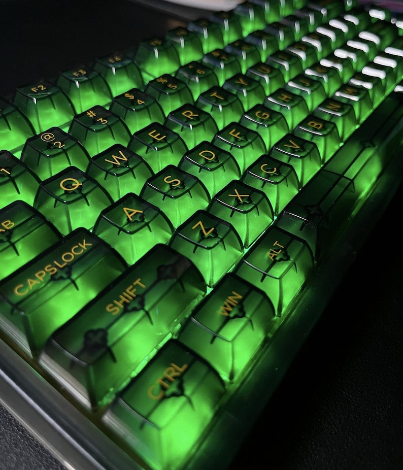 Black Clear Keycap Backlight Keycap Transparent Keycap - Etsy