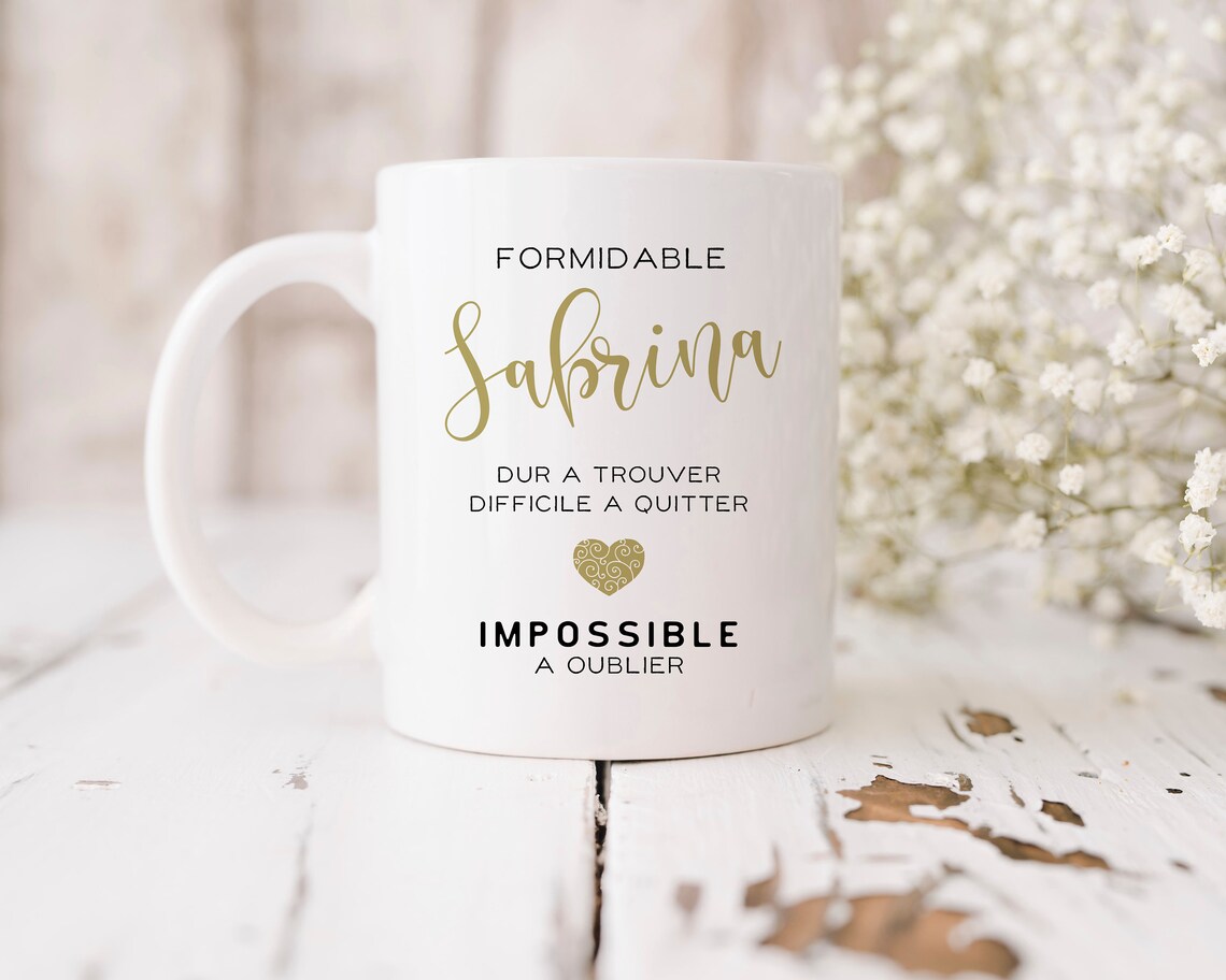 Mug Personnalisé Formidable Collègue Ou Formidable Prénom Livraison