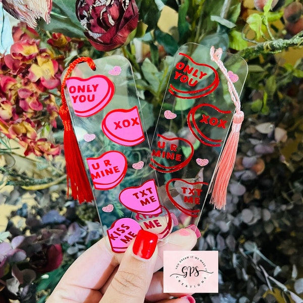 Valentine Bookmark - Etsy