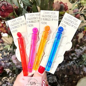 Valentines Bubbles Trading Cards for Kids, Valentines Day Gift ...