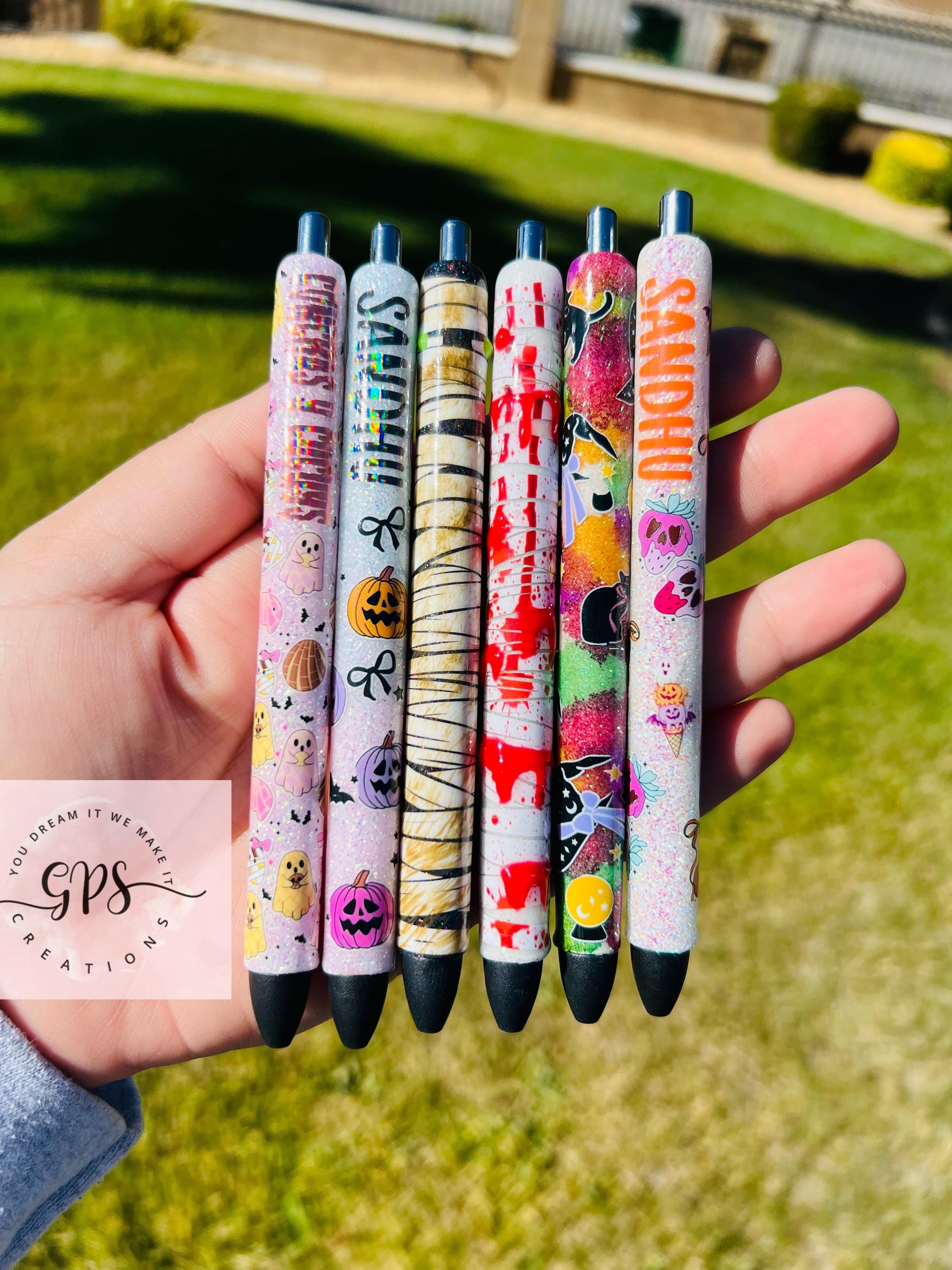 Halloween Pen, Pumpkin Pen, Witch Pen, Mummy Pen, Glitter Pens ...